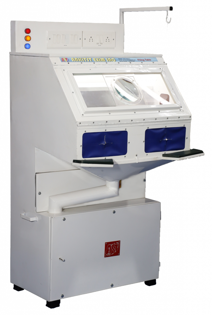 Filing Table with Dust Collector